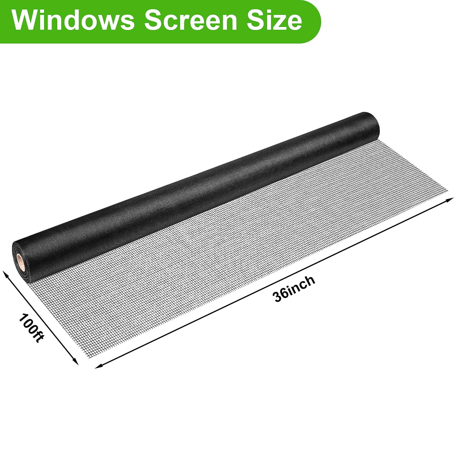Snapklik.com : Replacement Window Screens Roll, 36 Inch X 100 Feet ...