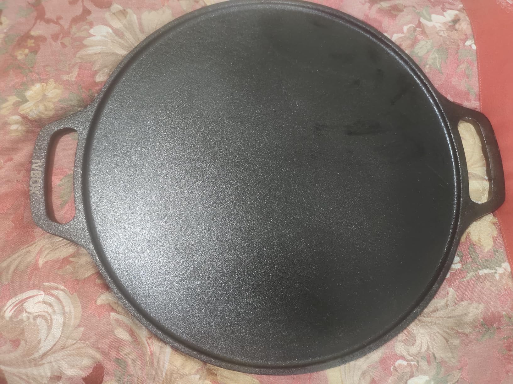 Buy ivbox Vintage-DH 30cm Cast Iron Flat Tawa/Tava for Dosa/Roti ...