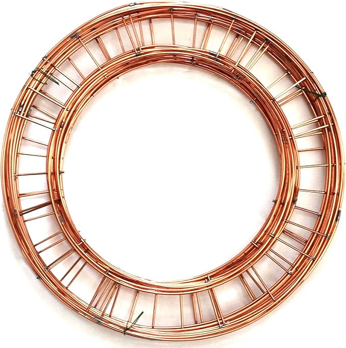 Diamante Crafts 20 x 12 inch Wreath Rings Copper Wire : Amazon.co.uk ...