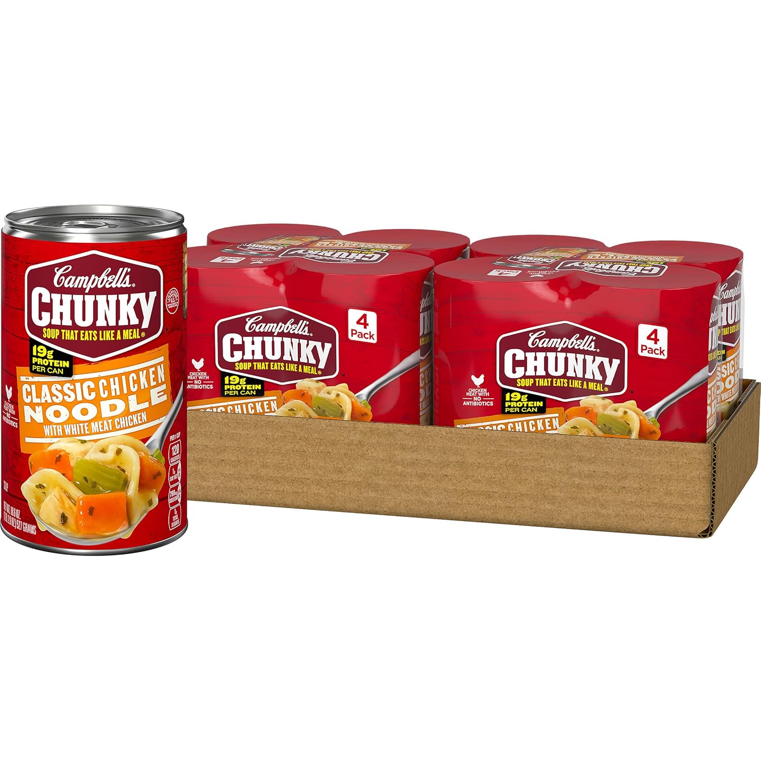 Amazon.com : Campbell's Chunky Soup, Classic Chicken Noodle Soup, 18.6 ...