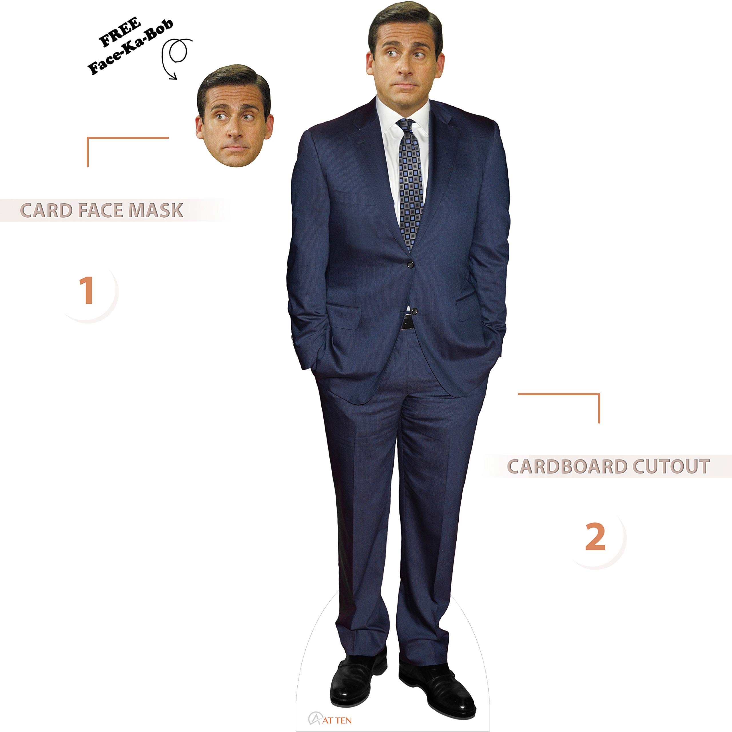 Buy AT TEN Michael Scott Cardboard Cutout Standup Steve Carell ...