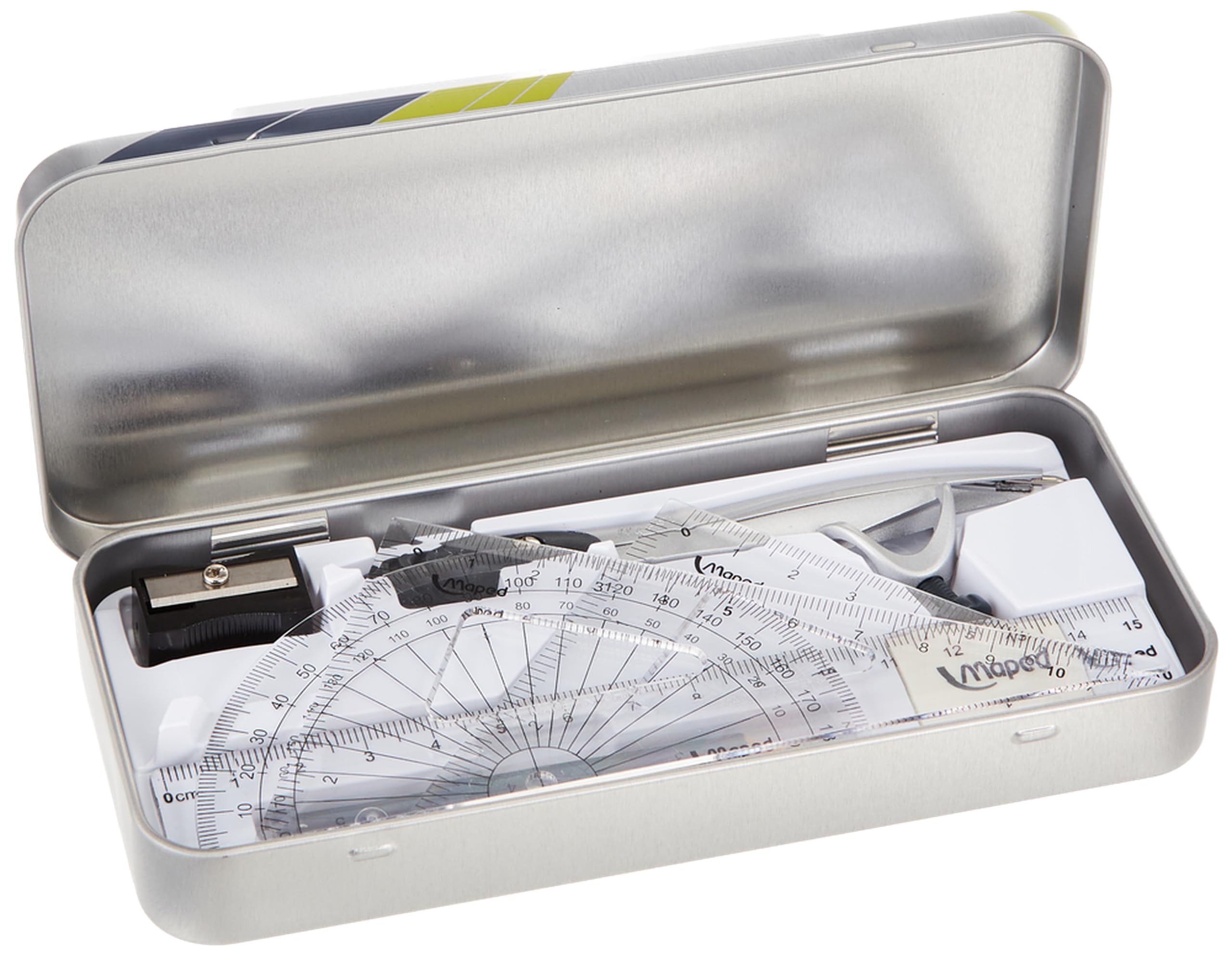 Maped Study Metal Compass Geometry Box Set 8-Pieces: Buy Online at Best ...