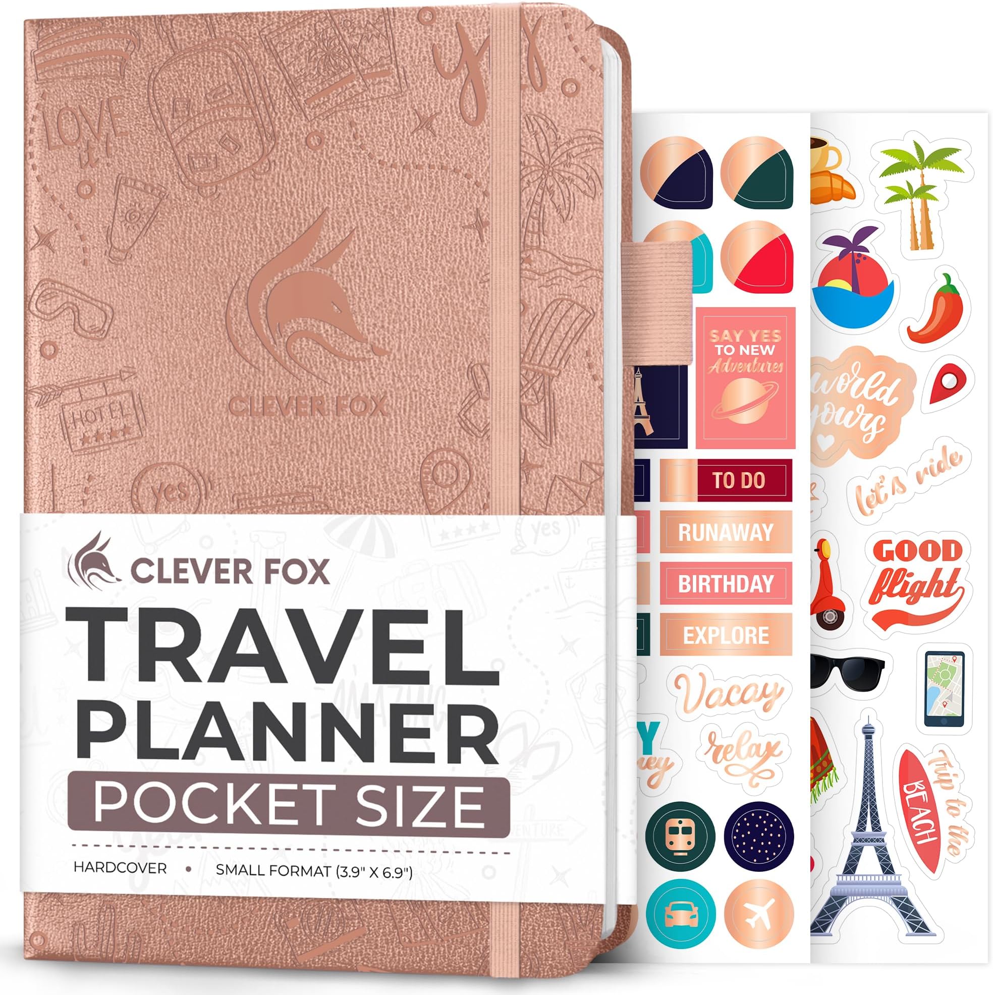 Amazon.com : Clever Fox Travel Journal Pocket – Vacation & Road Trip ...