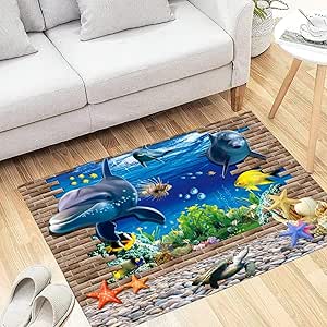 Amazon.com: Sea World Area Rugs, 3x4ft, Home Decor 3D Optical Illusion ...