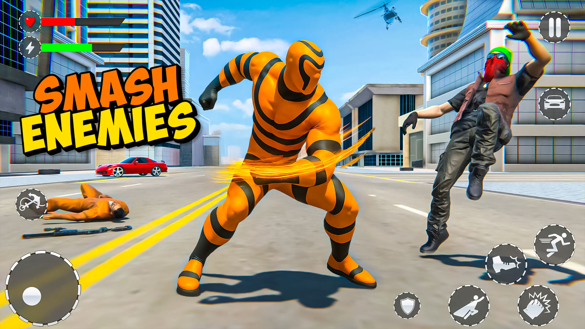 Superhero Battle: Crime City Fight – Fly Superhero Action Game, City ...