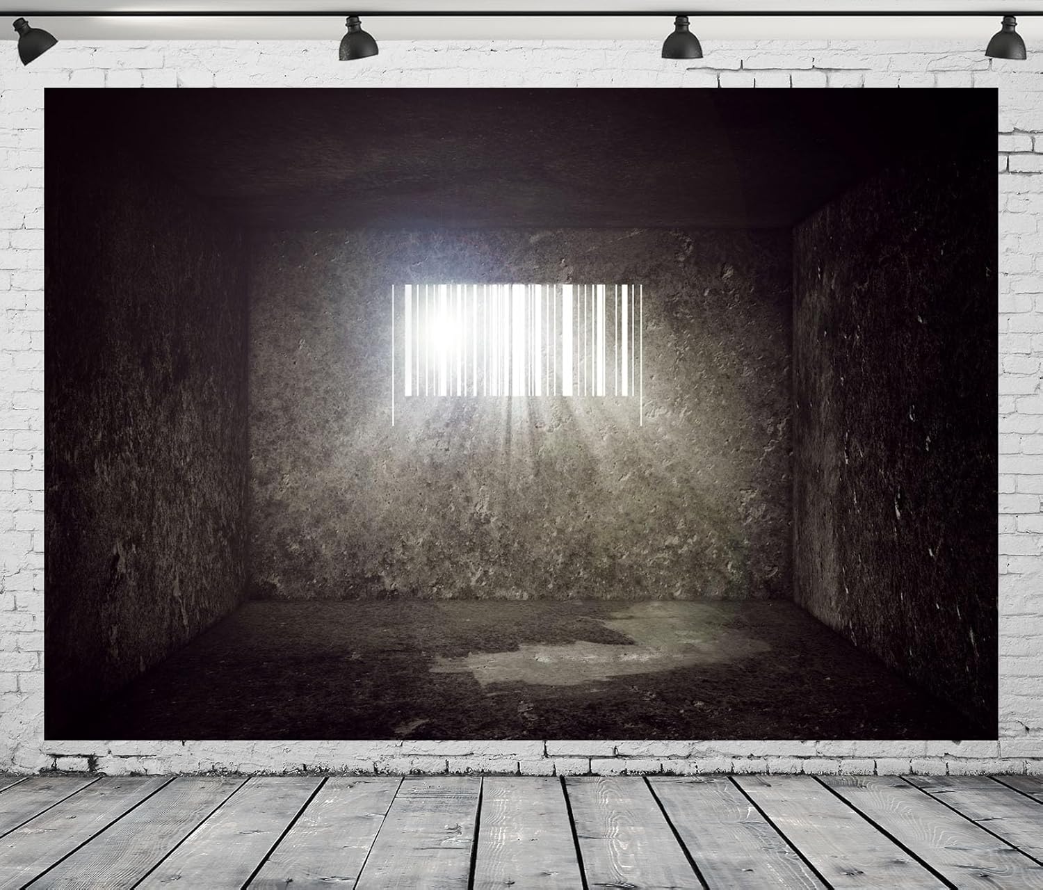 Amazon.com : CORFOTO 9x6ft Fabric Medieval Jail Cell Backdrop for ...
