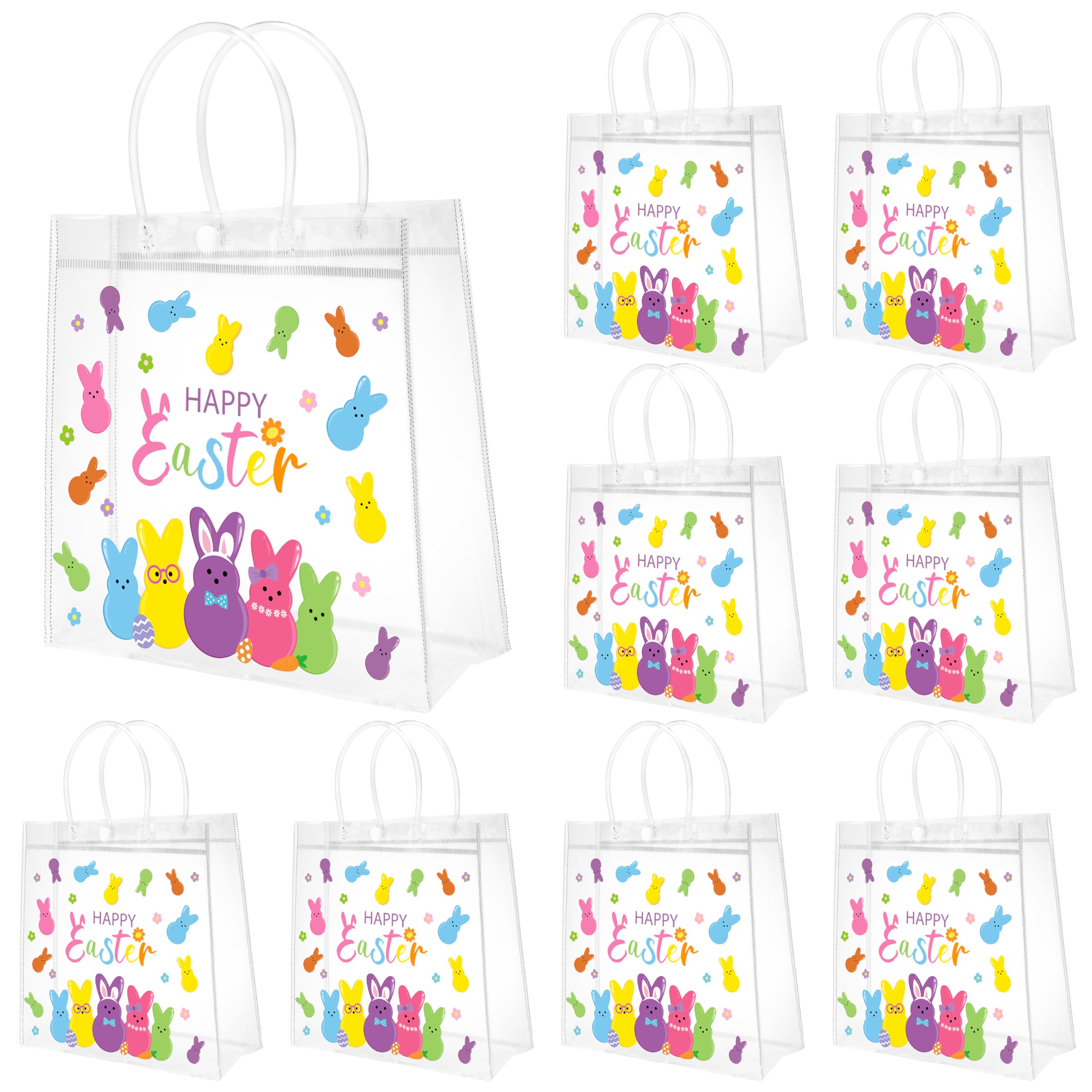 Amazon.com: H1vojoxo Happy Easter Gift Bags - 24PCS Easter Colorful ...