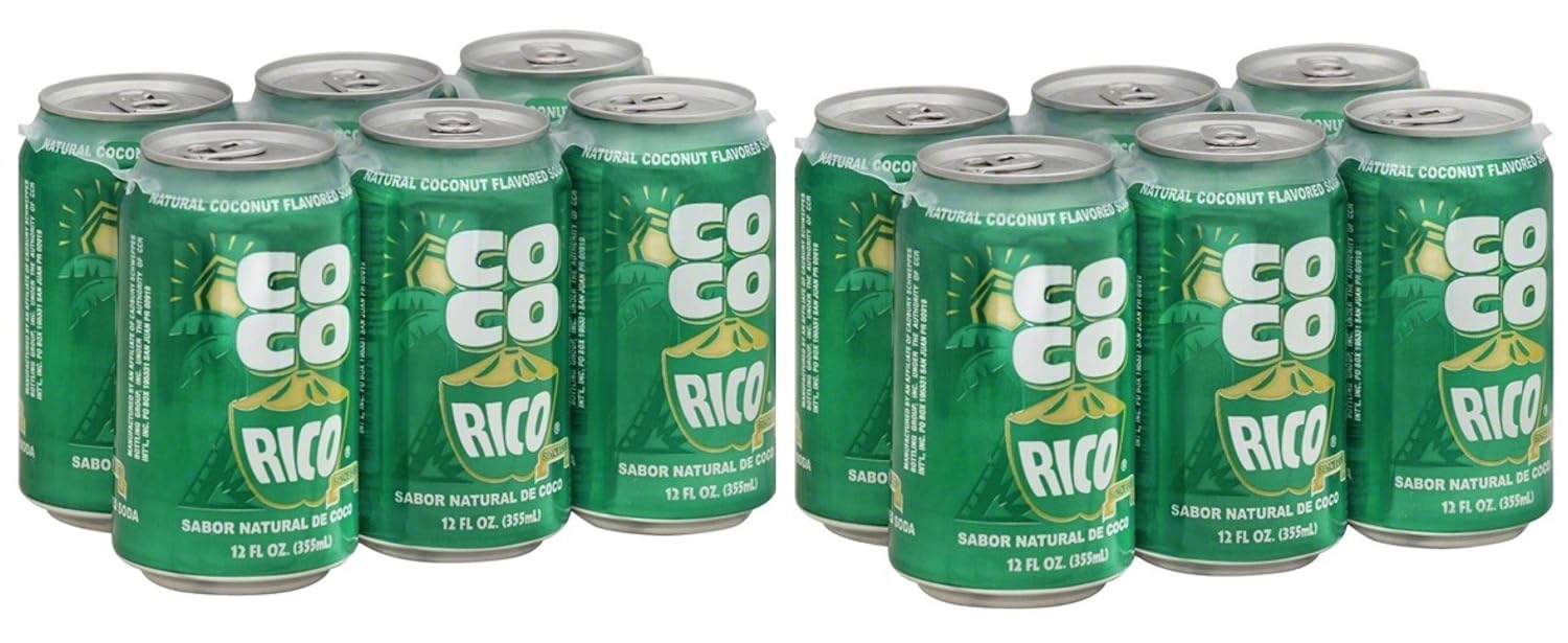 Amazon.com : Coco Rico - Natural Coconut Flavored Soda from Puerto Rico ...