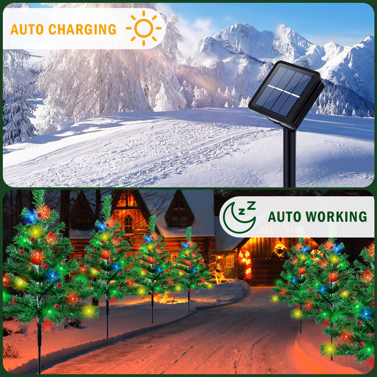 Mount Solar Lights Outdoor Tree Elipa Double Strap On Tree Mount
