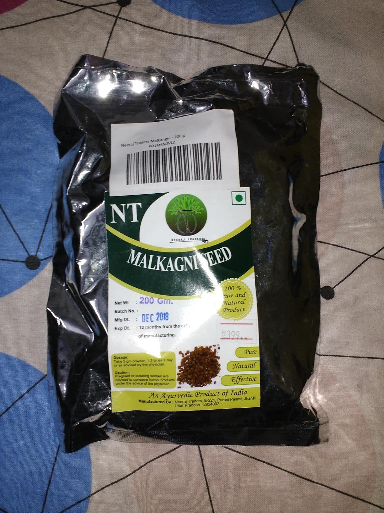 NEERAJ - Raw Malkangni Seed - Jyotishmati Seeds - Celastrus Paniculatus ...