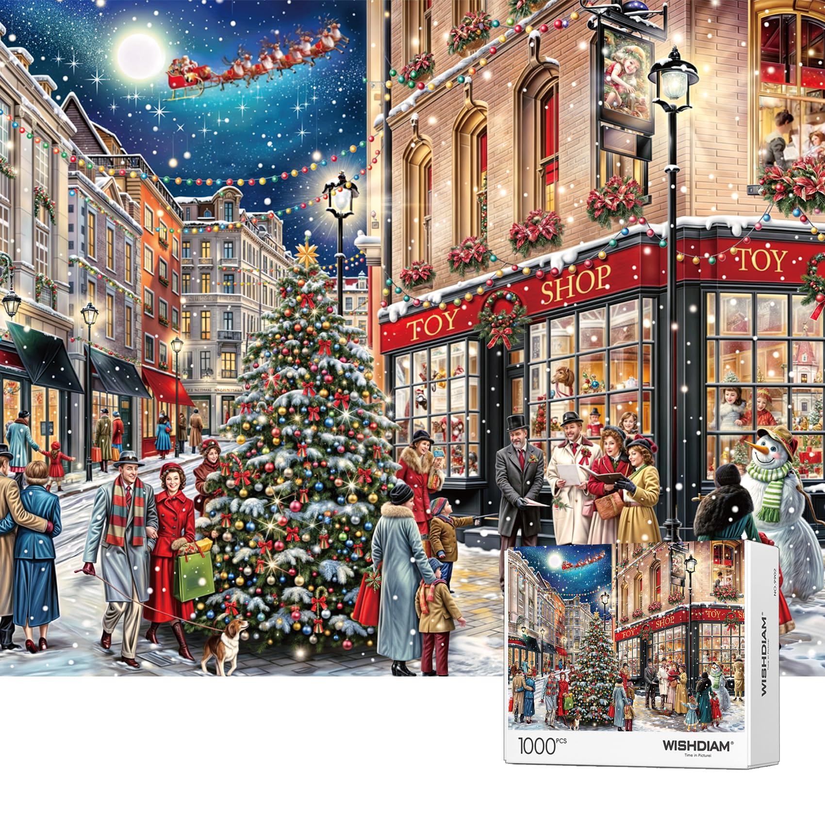 Amazon.com: Jigsaw Puzzles 1000 Pieces - WISHDIAM Puzzles for Adults ...