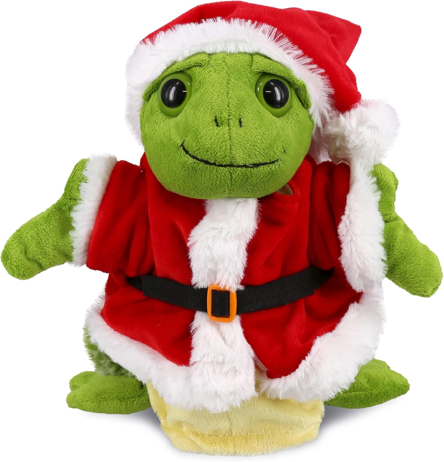 Amazon.com: DolliBu Santa Sea Turtle Stuffed Animal Plush Hand Puppet ...