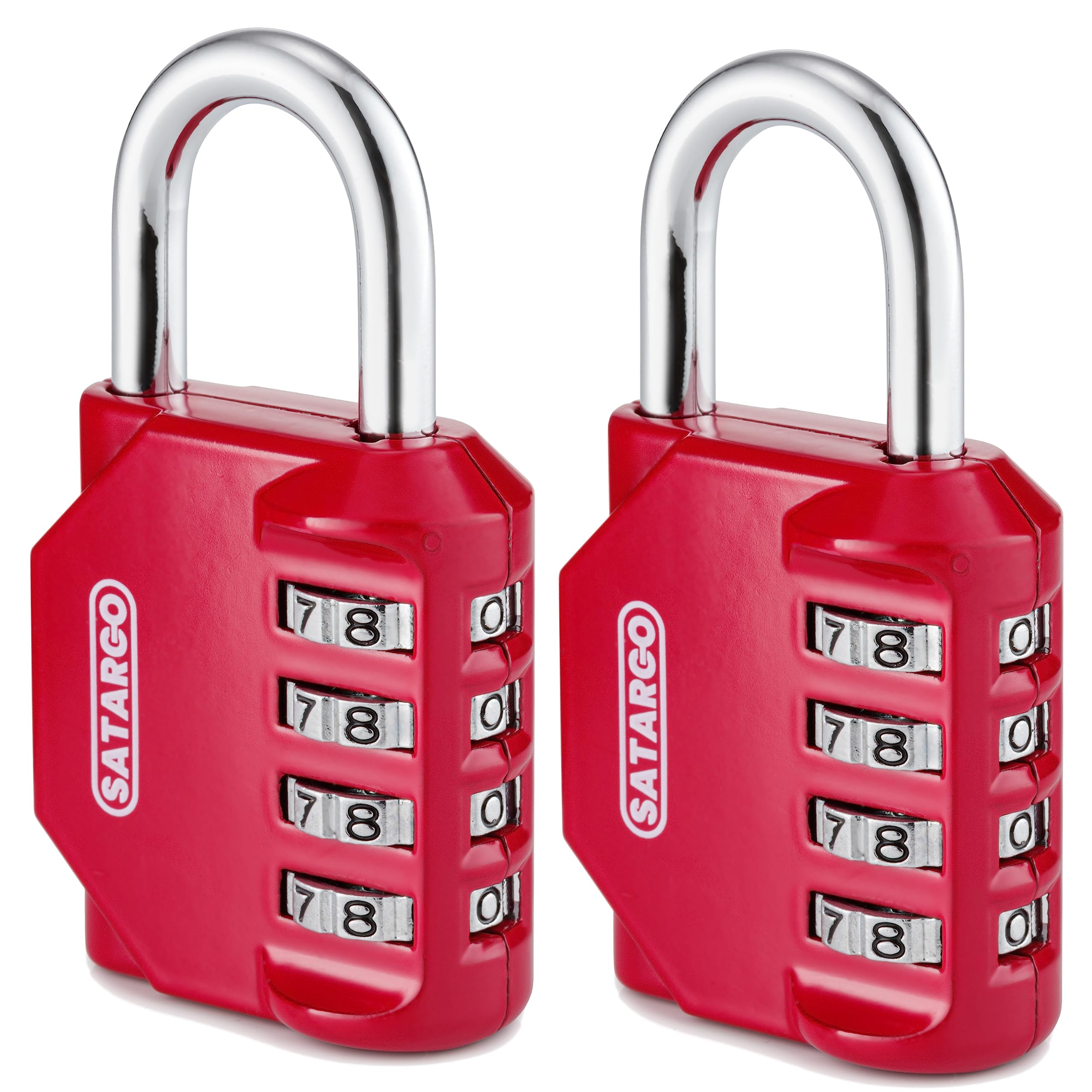 Satargo 4 Digit Combination Lock for Locker Room Lock - Cut Resistant ...