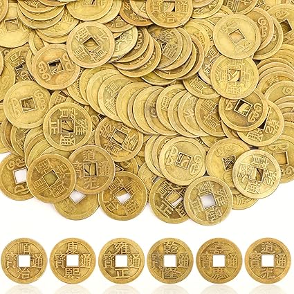 Amazon.com: SEPGLITTER 160 Pcs Chinese Lucky Coins, Lunar New Year Feng ...