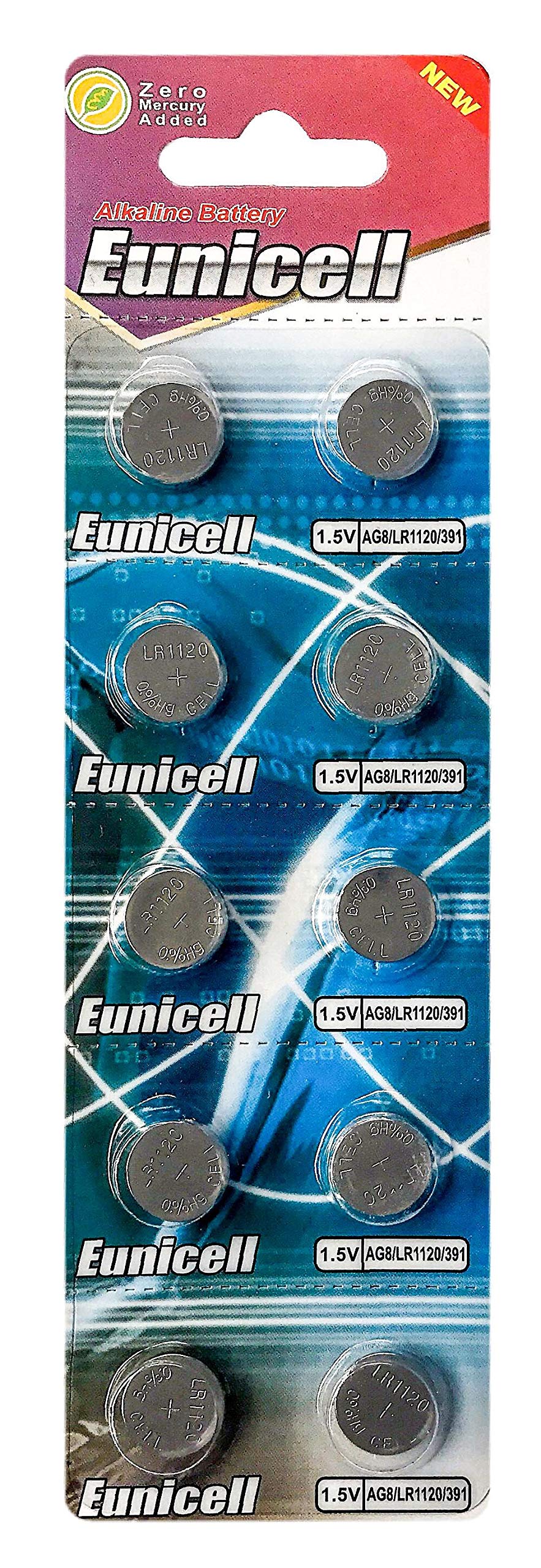 2 x Brand New AG8 1 Blister ercard 10 Batteries 1.5 V Alkaline brand ...