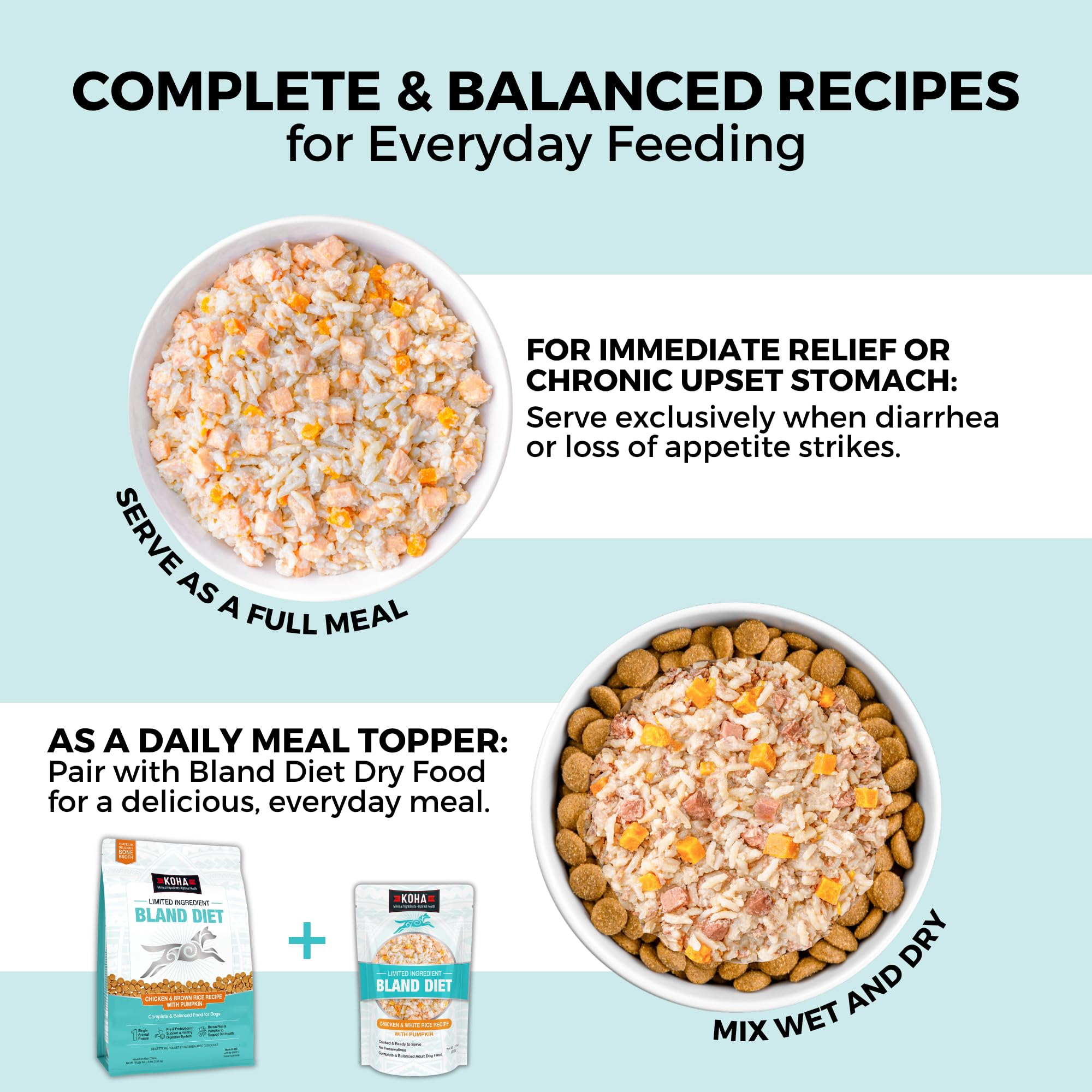 Bland Diet Dog Food KOHA Bland Diet Wet Dog Food – Chicken & White Rice ...