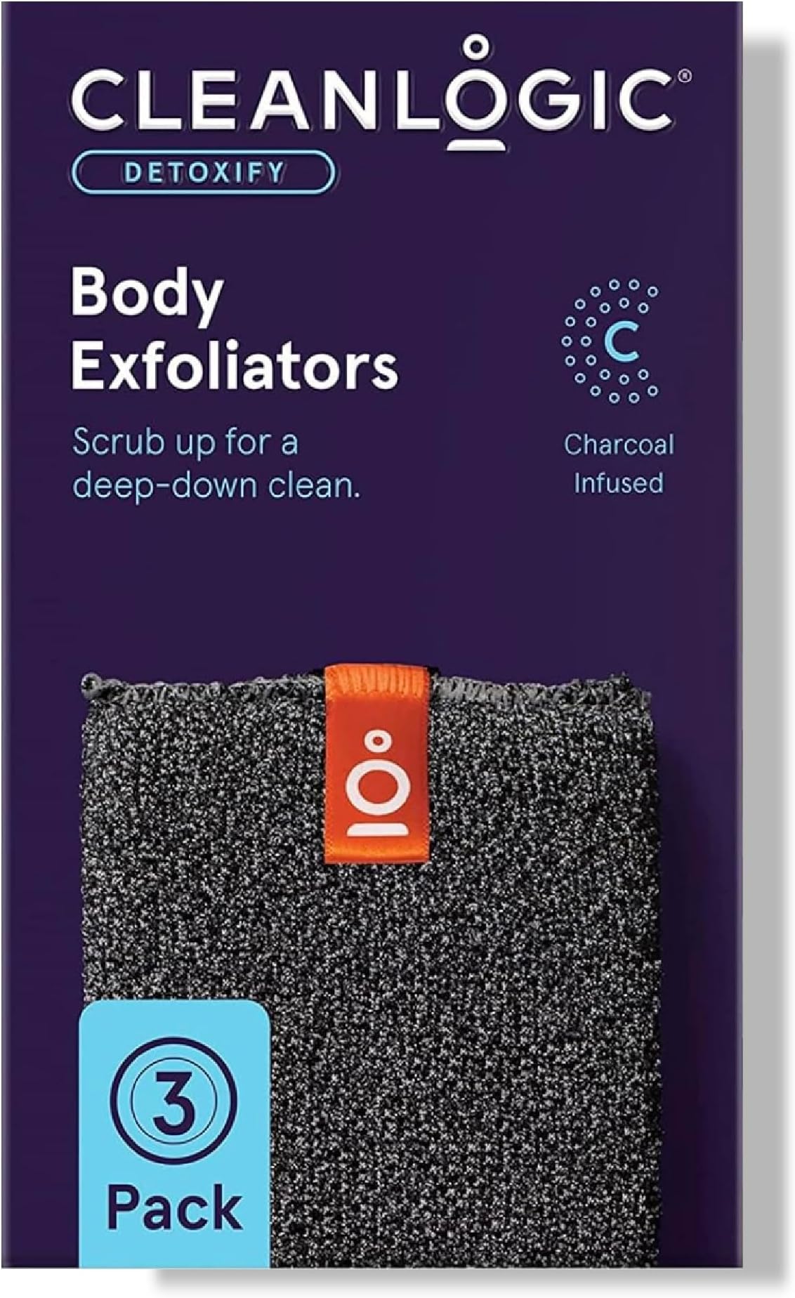 Amazon.com : Cleanlogic Detoxify Purifying Charcoal Infused Exfoliating ...