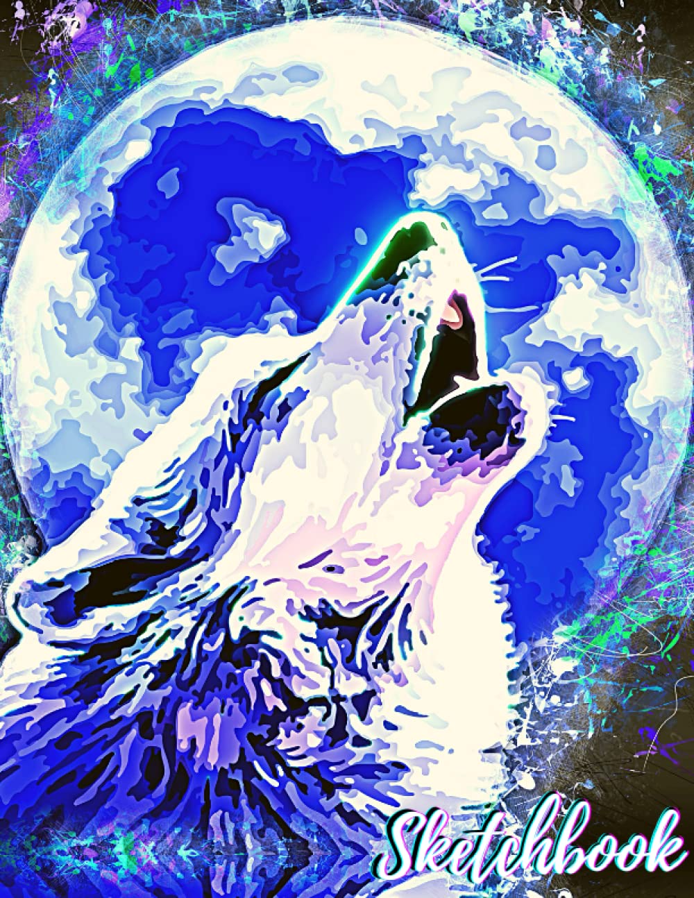 Wolf Sketchbook: A Large 8,5 x 11 Wolf Sketchbook for Drawing - Wolf ...