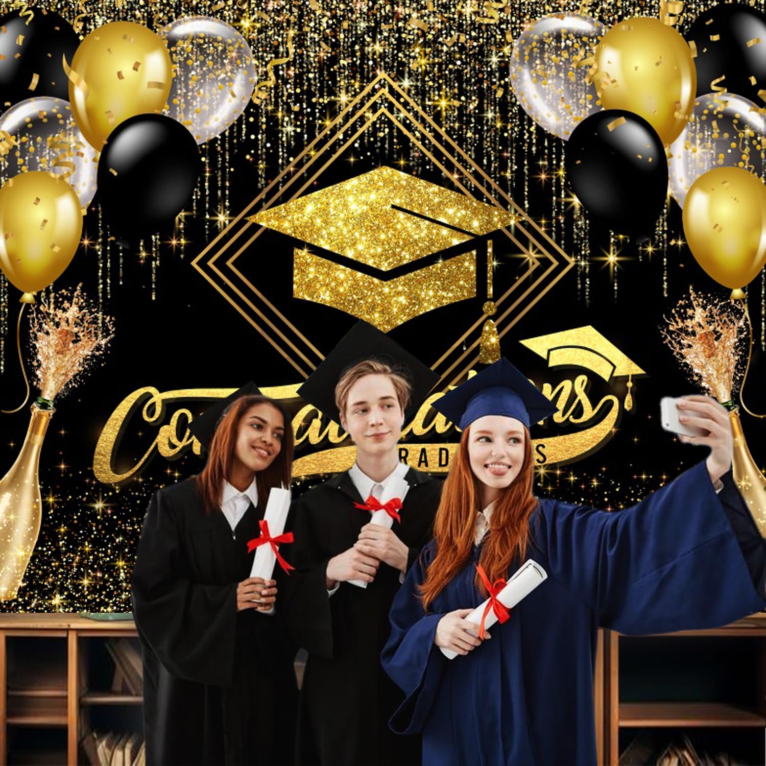 Graduation Backdrop Decoration Graduation Decorations Class Of 2024