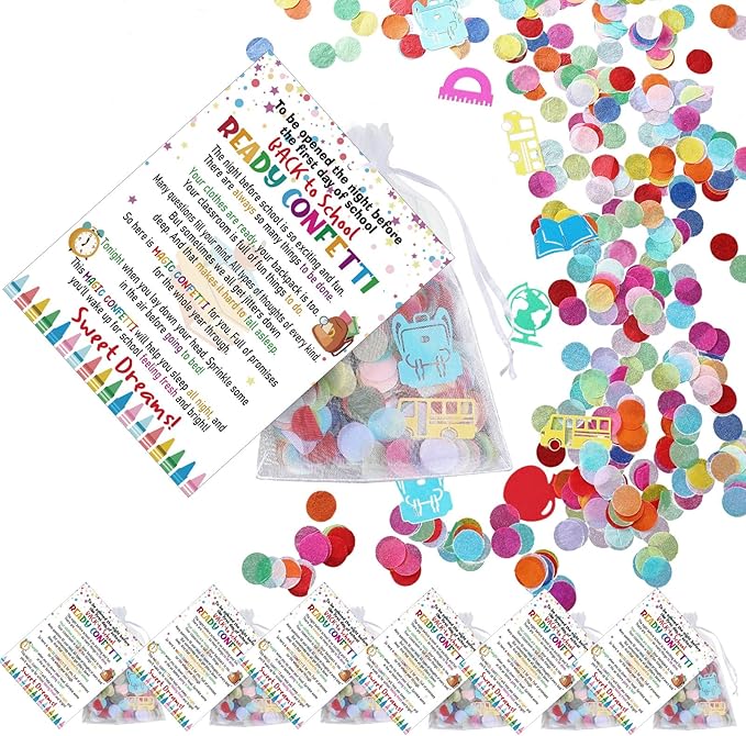 Amazon.com: AmazingSpark 24 Sets Ready Confetti, Back to School ...