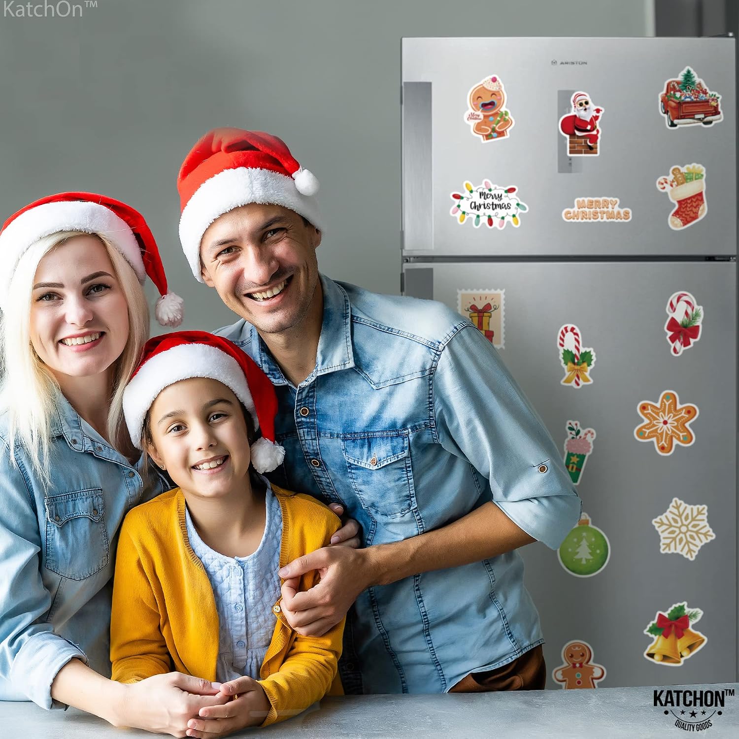 KatchOn, Calcomanías de Navidad para niños, 100 piezas, calcomanías de ...