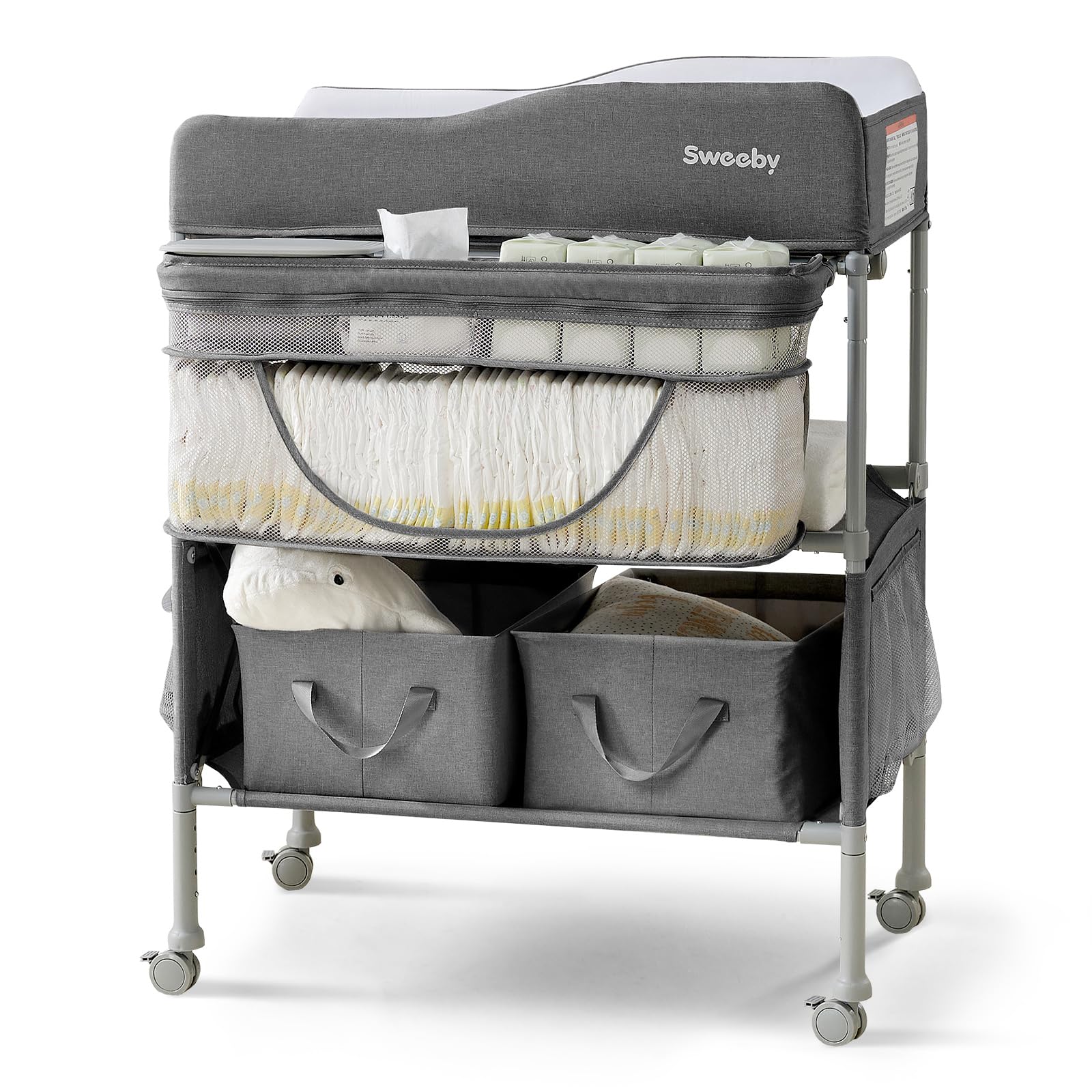 Amazon.com : Sweeby Portable Baby Changing Table, Foldable Changing ...