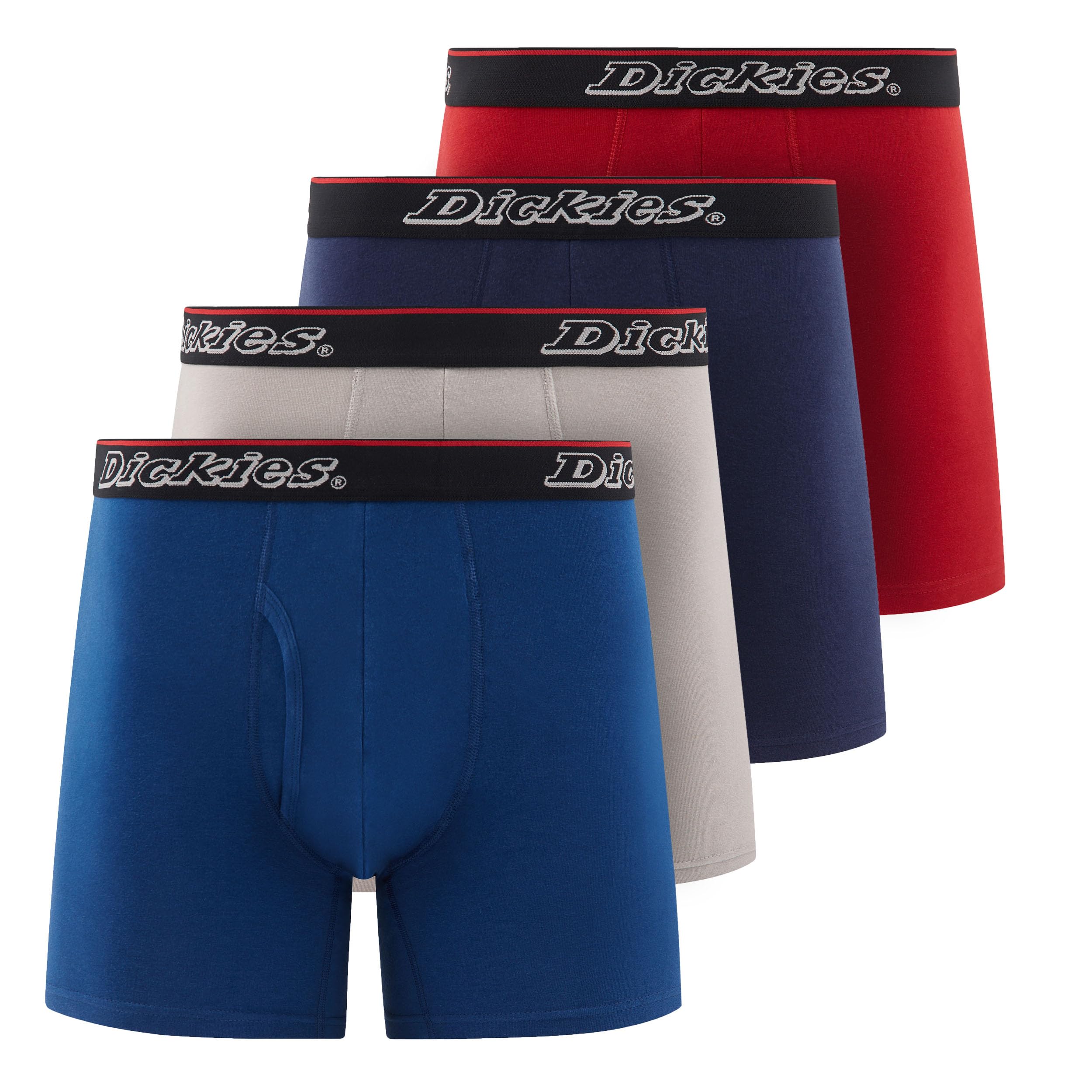 Snapklik.com : Dickies Mens Underwear Pack Of 4 Boxer Briefs