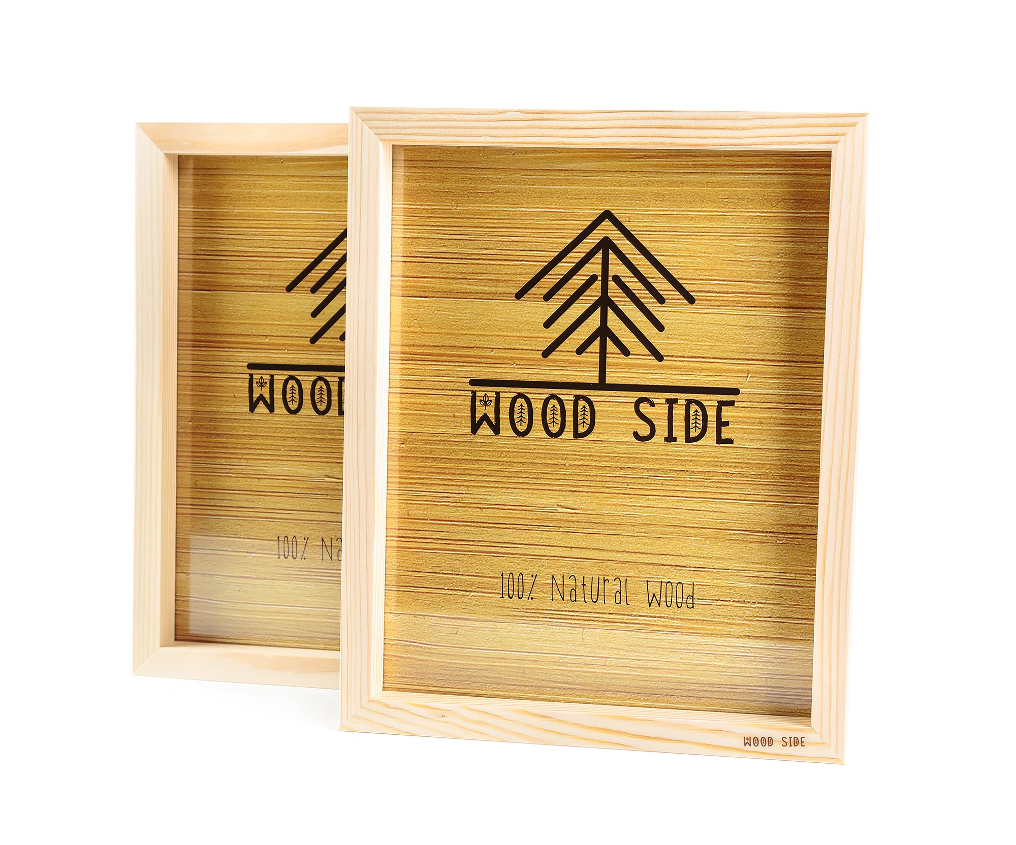 Buy Wooden Picture Frames 4x6 Inch With Real Glass Set Of 2 Eco