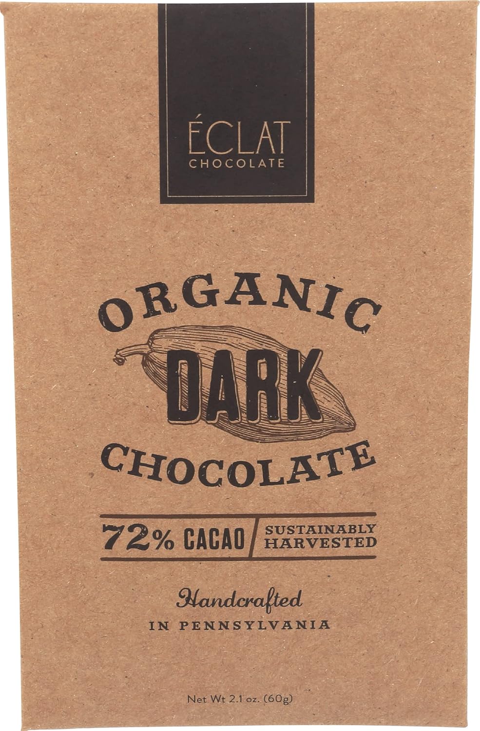 Amazon.com : ECLAT CHOCOLATE Bar Chocolate Dark, 2.1 OZ : Grocery ...
