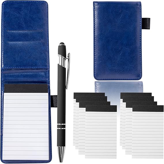 Amazon.com : Camelmother 10 Pieces Small Notepad Holder Set Pocket ...
