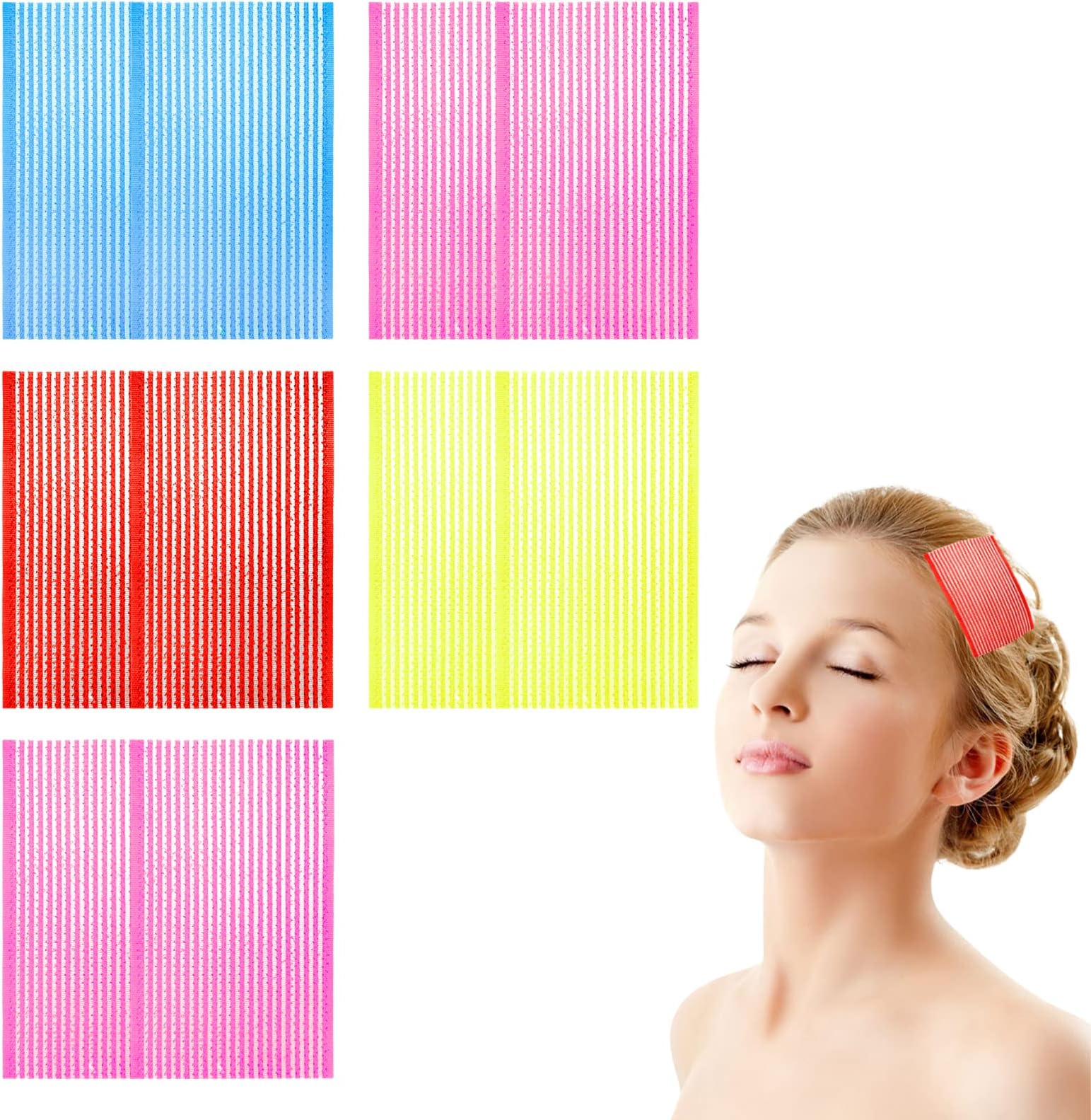 Amazon.com : Hair Pad Packing 28 Hair Sticker Clip Bang Fixed Seamless ...