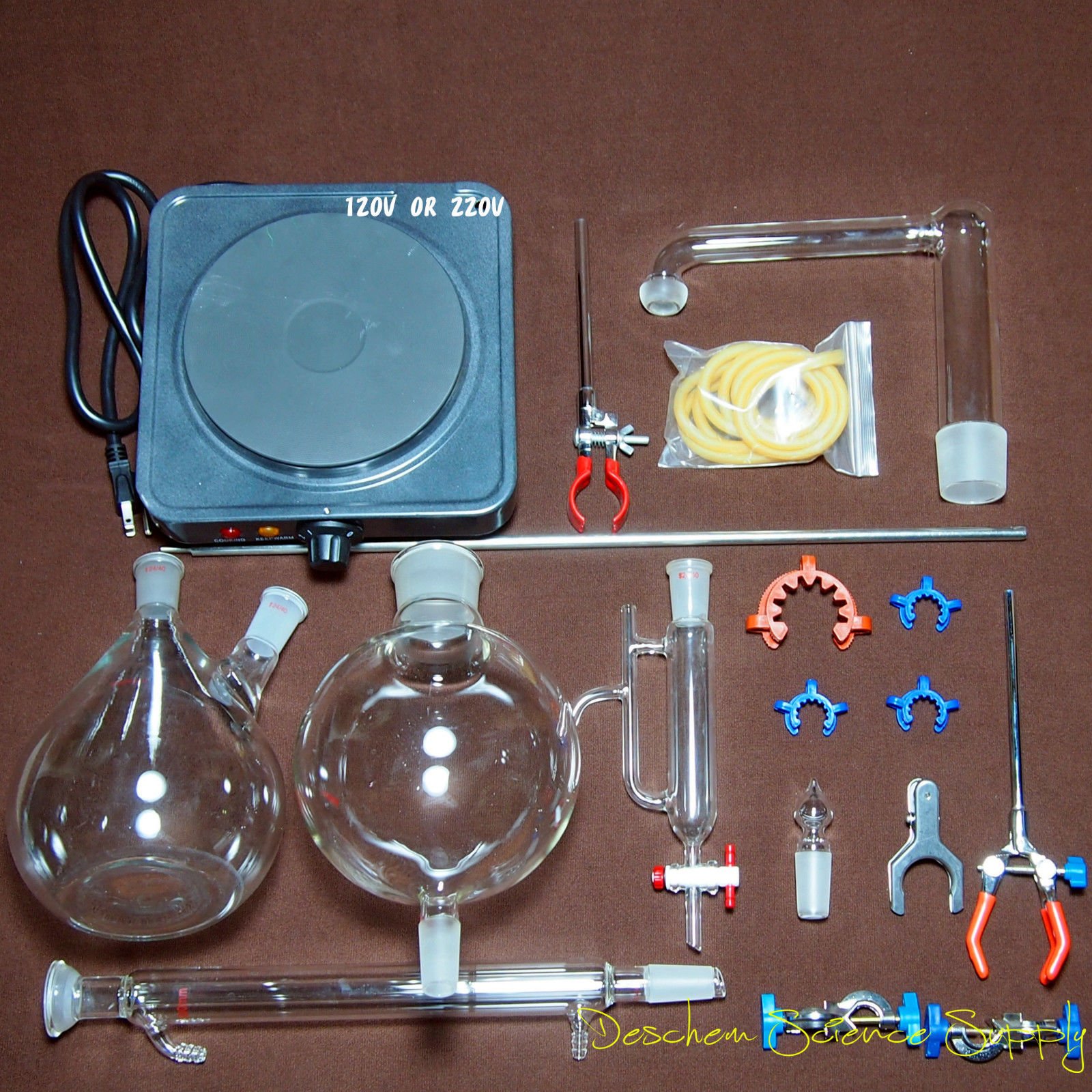 Steam Distillation Apparatus Setup Steam Distillation Kit 2L