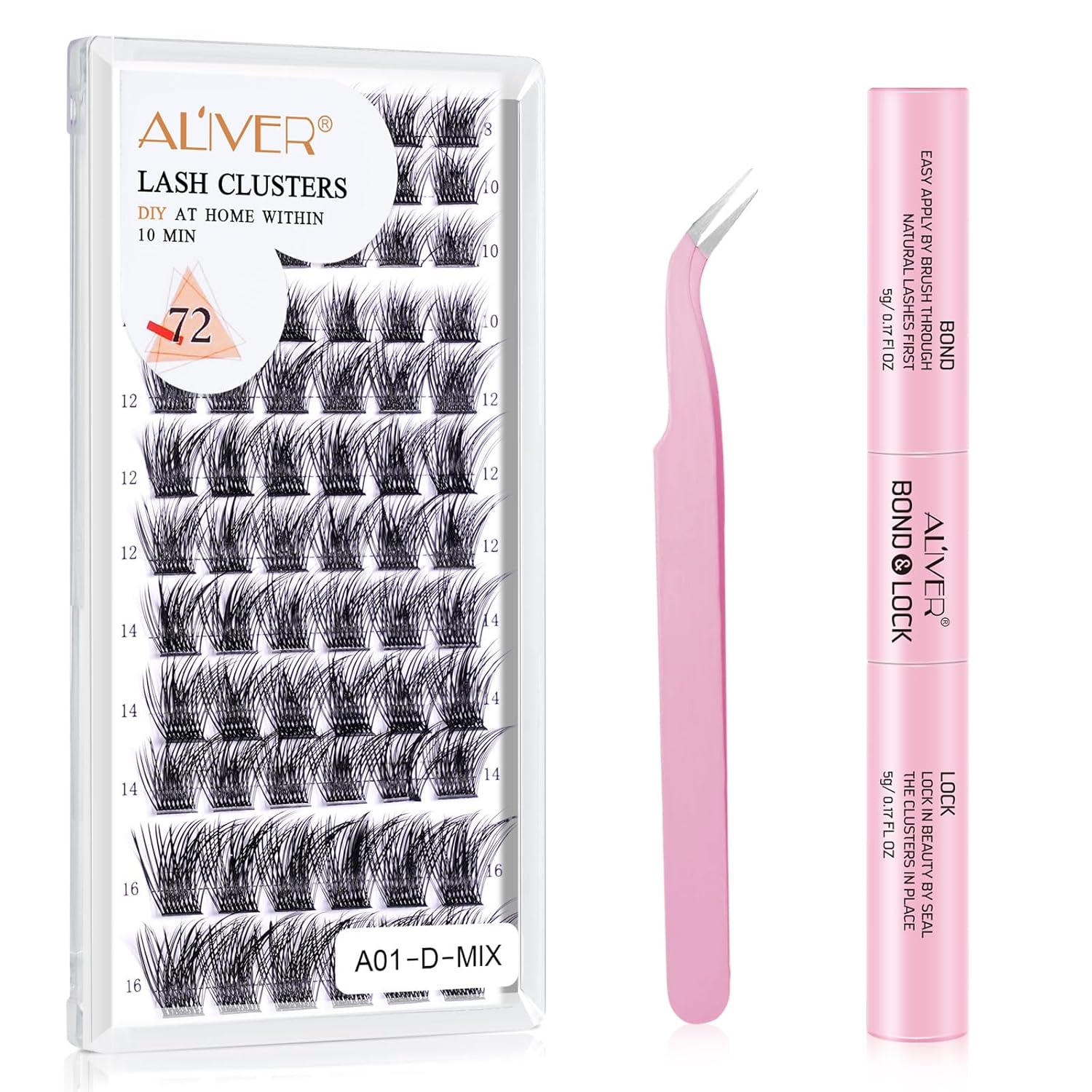 Amazon.com: Lash Clusters DIY Eyelash Extensions, 72 Pcs Individual ...