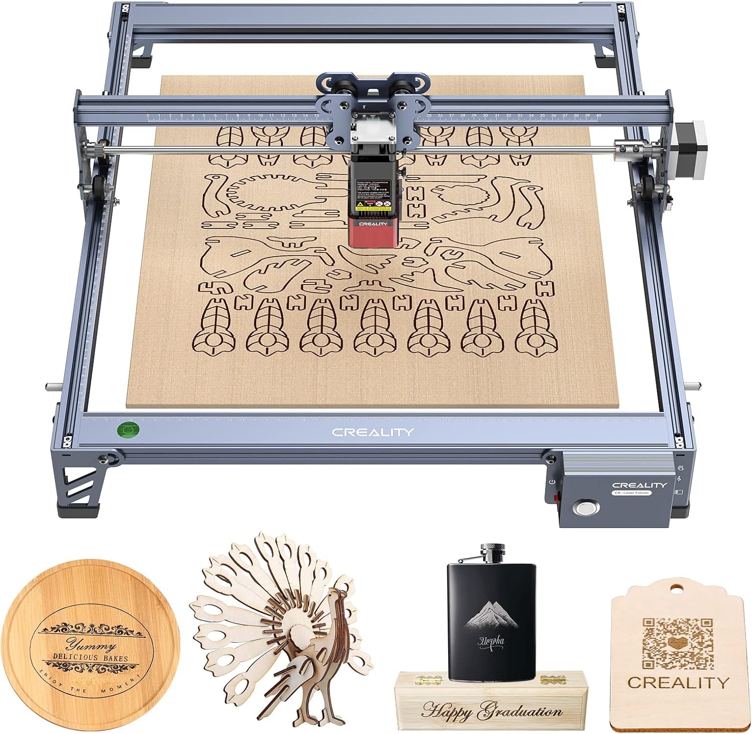 Creality CR-Laser Falcon Engraving Machine 5W, 0.1mm High Precision ...