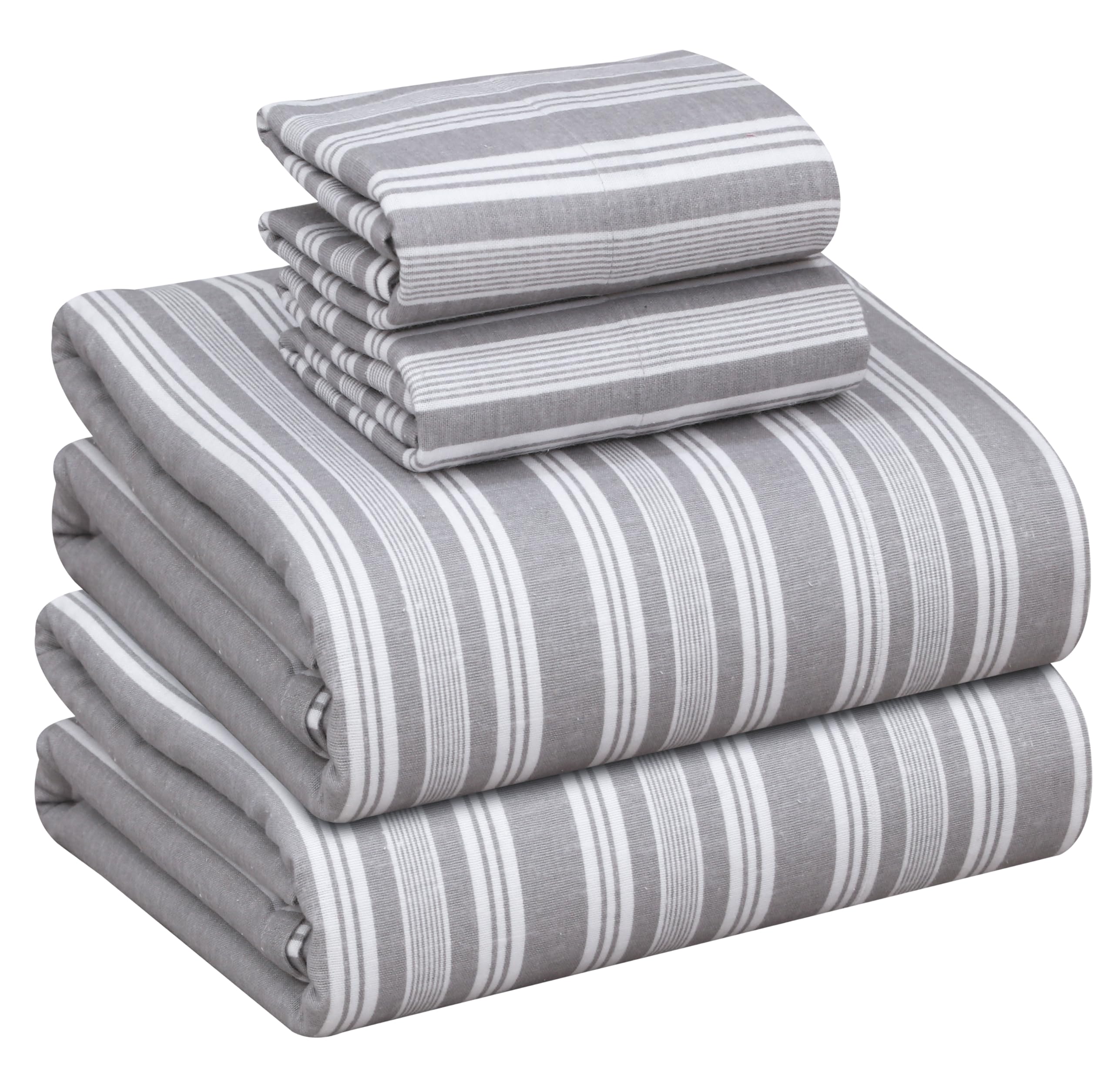 Amazon.com: RUVANTI Flannel Sheets Full Size - 100% Cotton Double ...