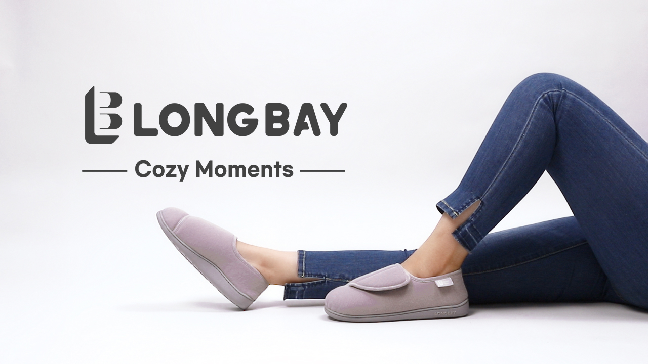 Watch LongBay Diabetic Slippers Woman Comfy Cozy on Amazon Live