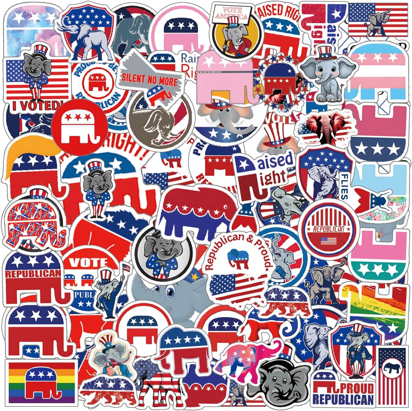 Amazon.com - Rogue River Tactical Republican Elephant Sticker RNC Logo ...