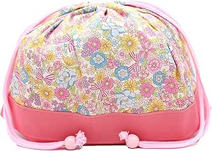 Amazon | miwaki お弁当袋 巾着袋 中 女の子 お弁当入れ コップ入れ 小学校 幼稚園 保育園 日本製 手作り シンプル モチーフ 花柄 リボン フラワー ピンク M ...
