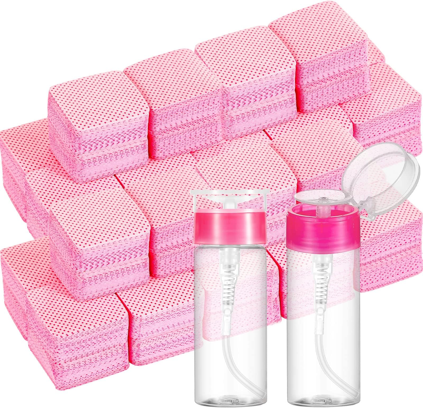 Amazon.com : Lint Free Nail Wipes 400Pcs Pink Soft Cleaning Wipes for ...
