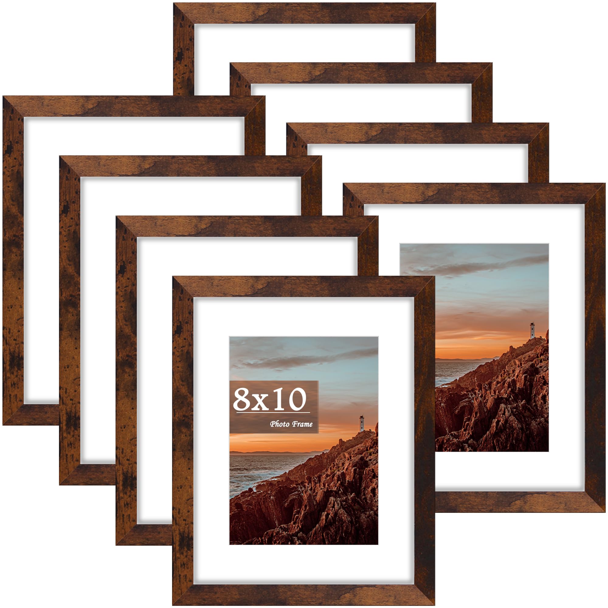 Amazon.com - DUENPY 8x10 Picture Frame 8 Pack, Photo Frame for Wall ...