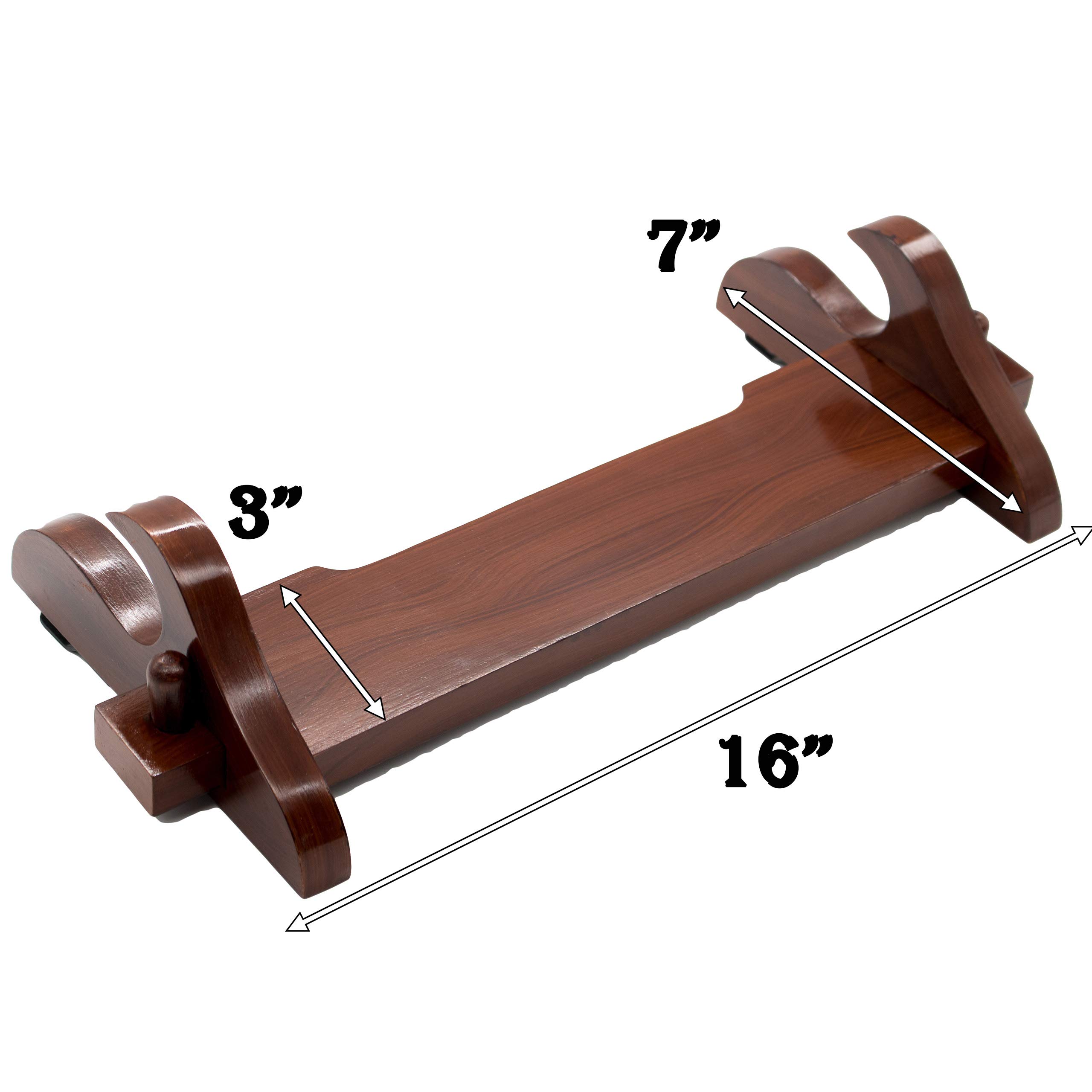 Mythrojan Solid Wood Sword Stand Medieval Sword Wall Mount Samurai ...