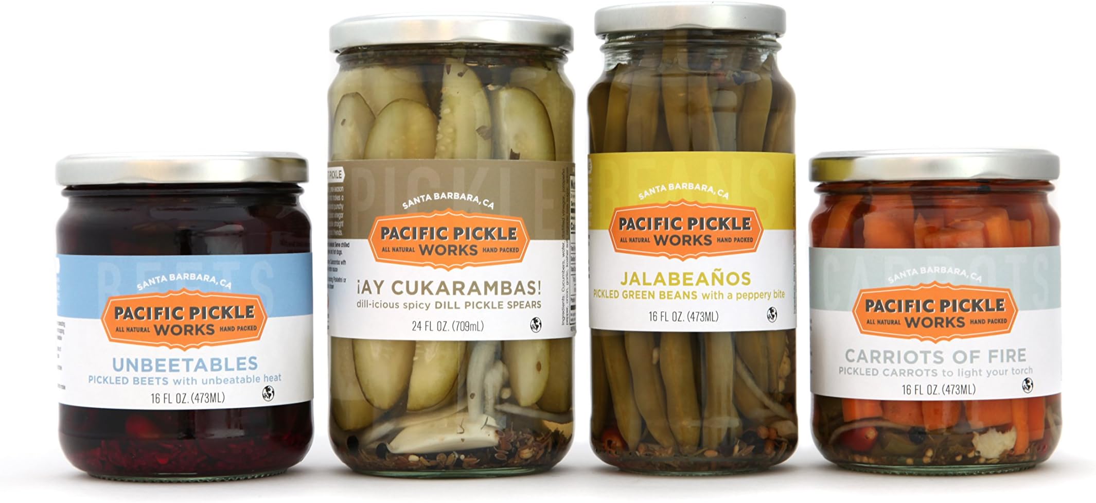 Amazon.com : Spicy Pickles Gift Pack (4-pack) - variety of spicy ...
