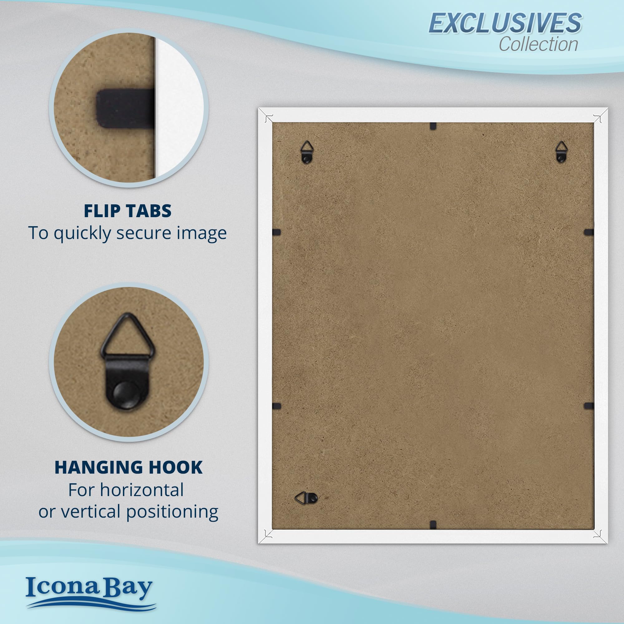 Snapklik.com : Icona Bay - 11x14 White Picture Frame - Sturdy Wood ...