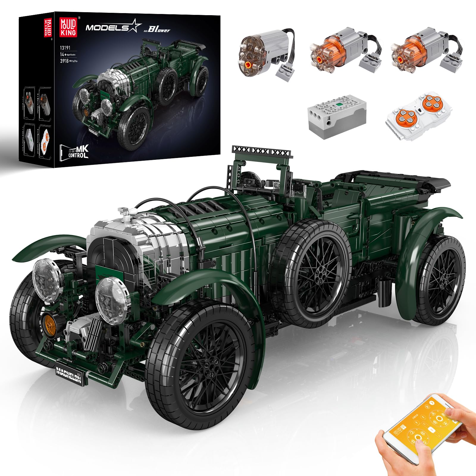 Amazon.com: Mould King Vintage Cars Building Blocks Sets, MOC Retro ...