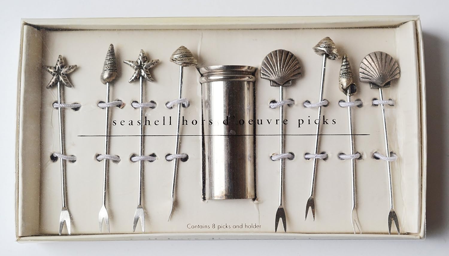Amazon.com | Seashell Hors d'Oeuvre Picks (Set of 8 Stainless Steel ...