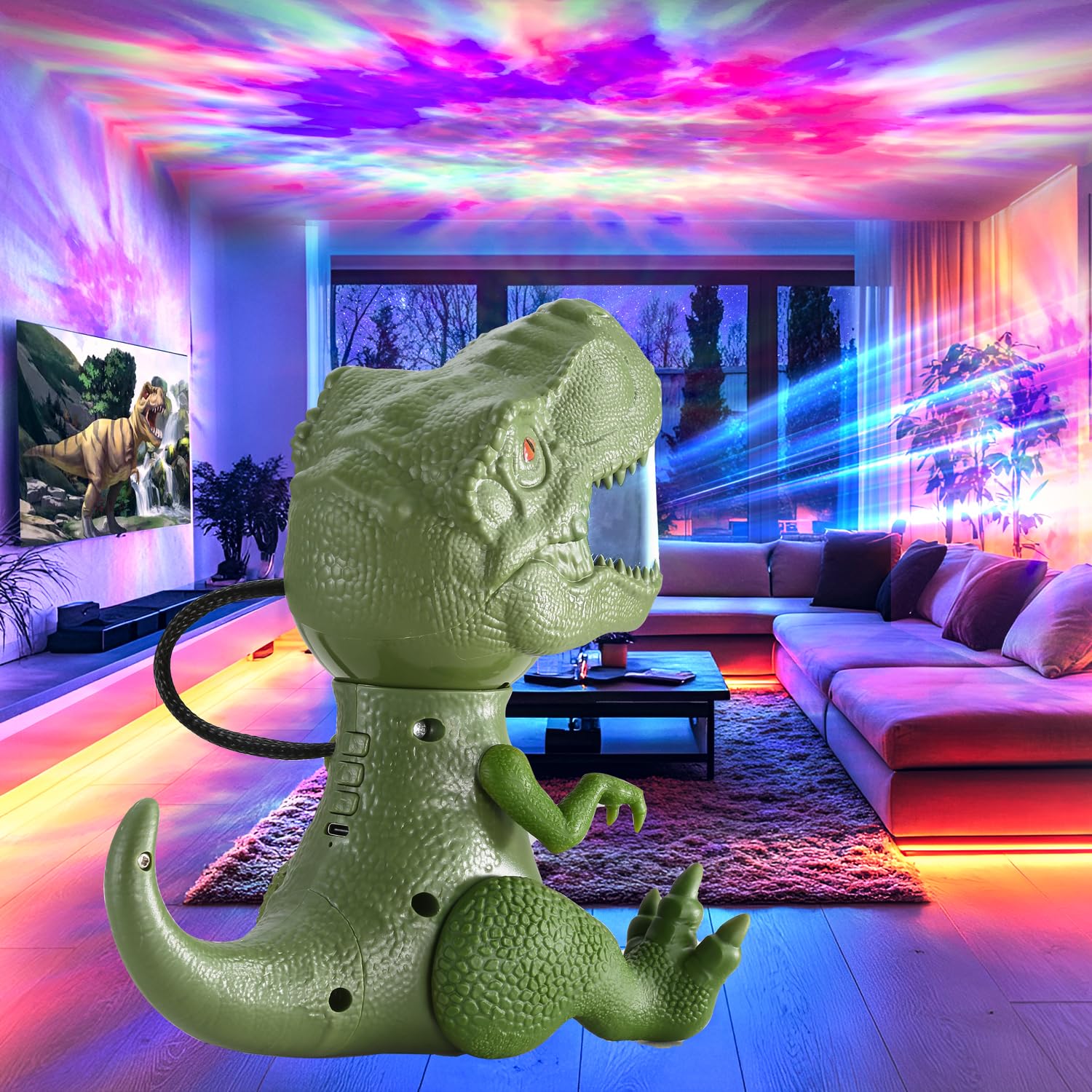 Amazon.com: Dinosaur Galaxy Projector, Star Projector for Bedroom ...