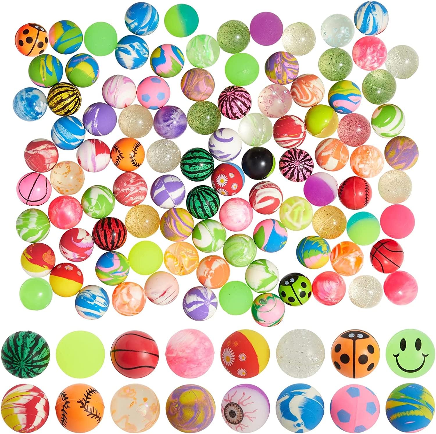Buy Bouncy Balls in Bulk - Pack of 50 (1.23inch/32mm) High Bounce Ball ...