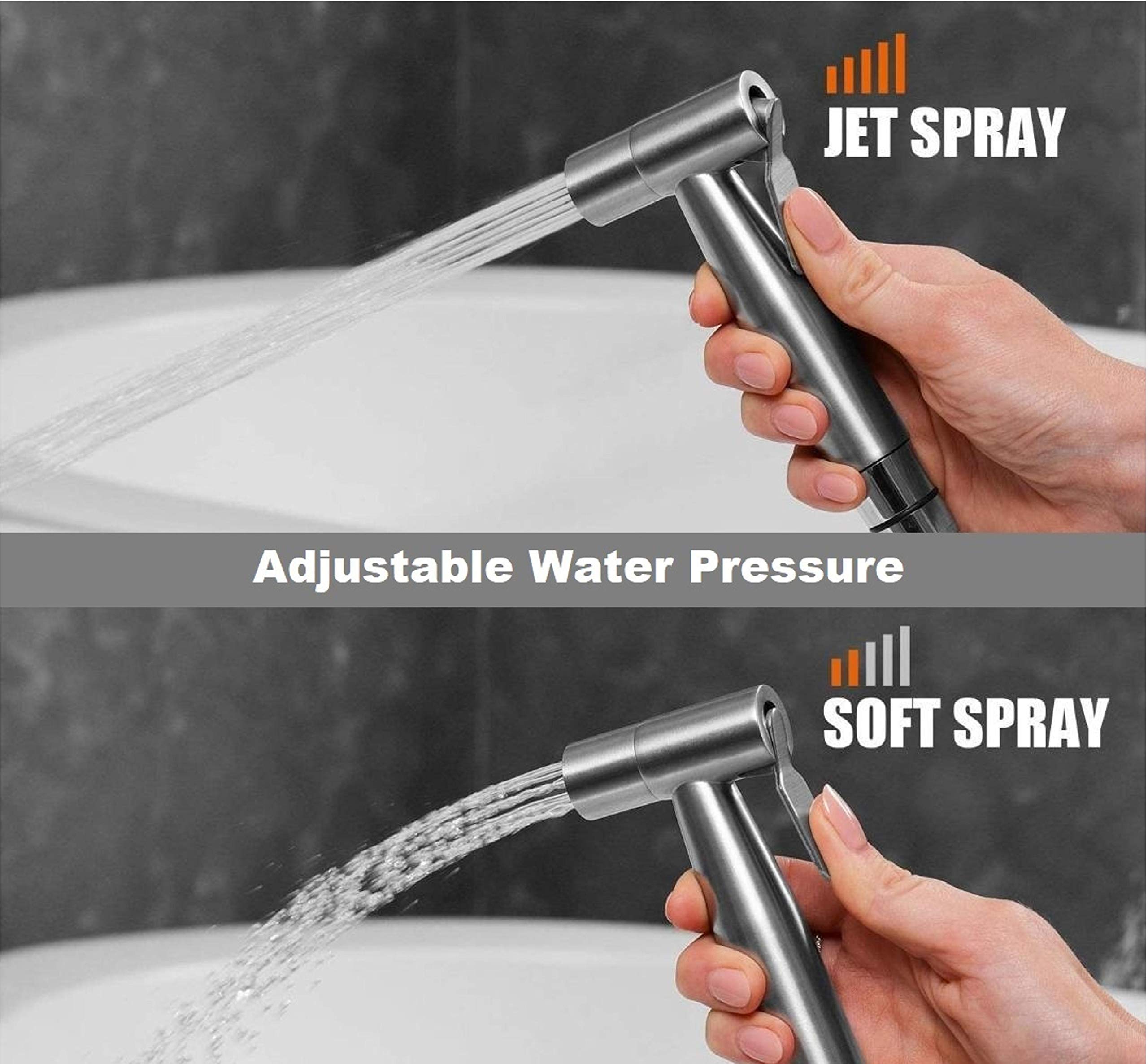 EasyWash Handheld Bidet Sprayer for Toilet, Adjustable Water Pressure ...