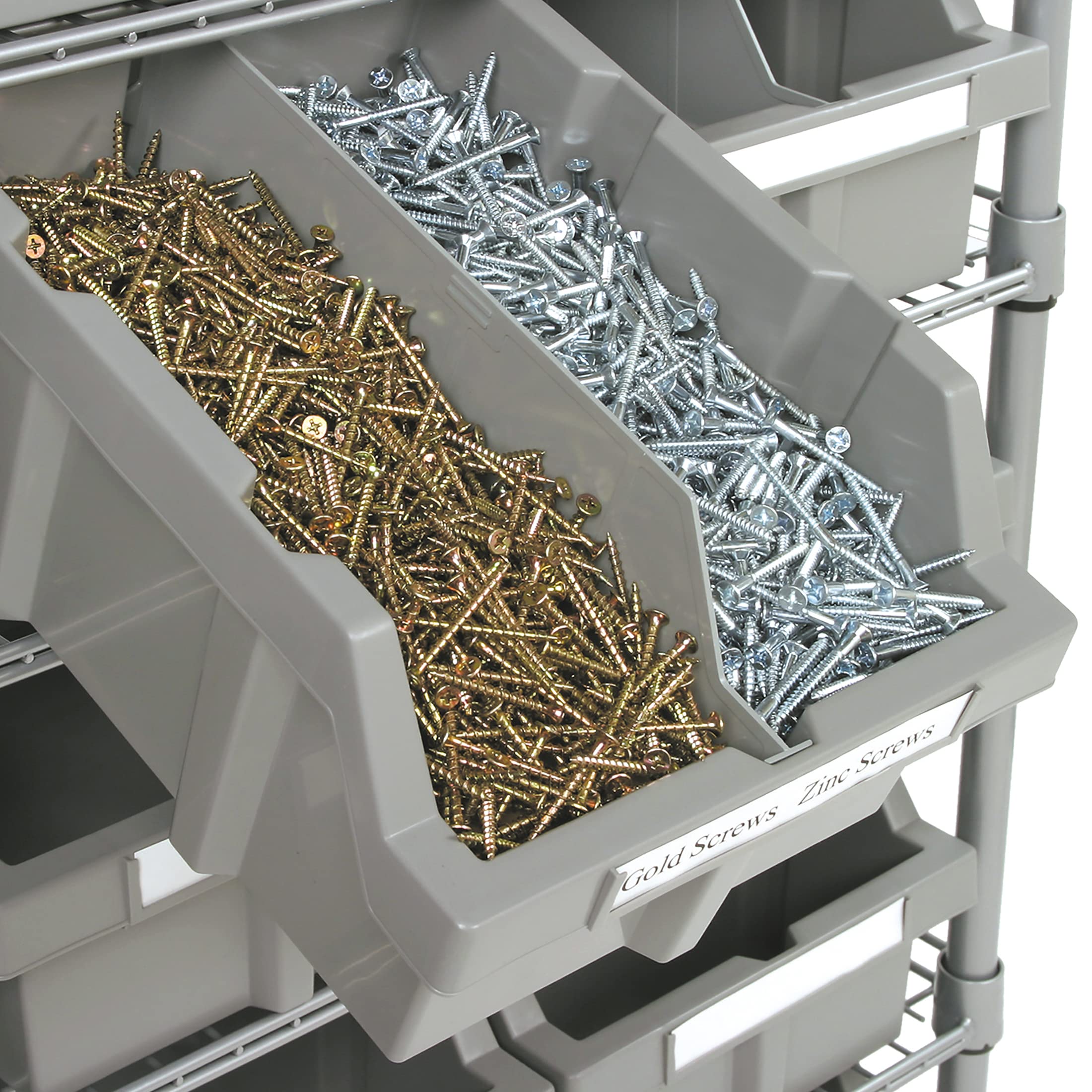 Seville Classics Heavy Duty NSF Bin Rack Solid Steel Wire Shelving ...