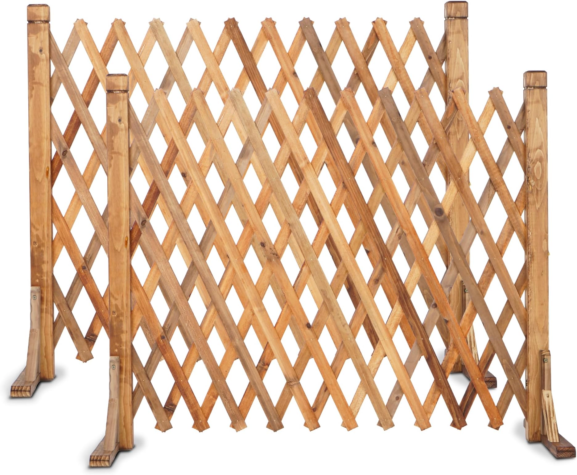 Amazon.com : Garden Creations Expanding Instant Wooden Fence - 36"H ...